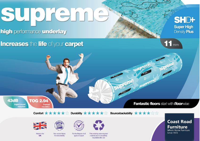 Supreme 11mm Underlay