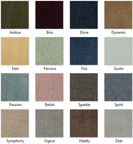Carpet Color Chart Hugh Mackay Swaledale 55oz Wool Twist PR02087